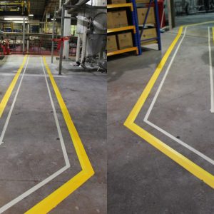 Factory walkway lines - Ranger Specialist Coatings